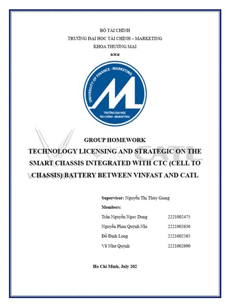 Technology Licensing And Strategic On The Smart Chassis Integrated With Ctc Cell To Chassis