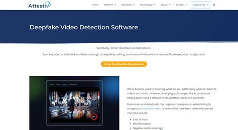 Attestivs Deepfake Video Detection Ai Driven Deepfake Busts For Digital Integrity Aitoolnet