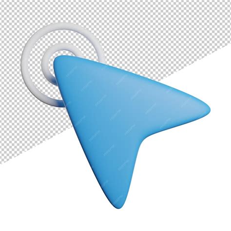 Premium Psd Cursor Double Click Front View 3d Rendering Icon
