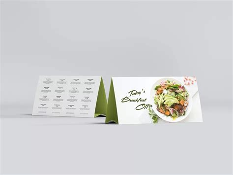 Horizontal Table Tent Mockup The Free Mockup Horizontal Table Tent Mockup The Free Mockup