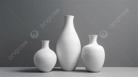 3d 렌더링 회색 배경의 멋진 도자기 흰색 화병 예술 디자인 현대 미술 일러스트레이션 아트 배경 일러스트 및 사진 무료 다운로드 Pngtree