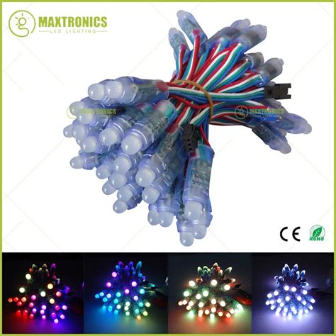 wholesale 1000pcs led modules 12mm ip68 waterproof full color rgb led