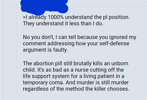 Ah Yes Analogies That Dehumanize The Woman To An Inanimate Life Support