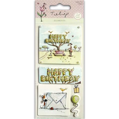 Наклейки 3d объёмные Tlp373101 С Днём рождения Docrafts 68х14 см