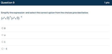 Question Pts Simplify The Expression And StudyX