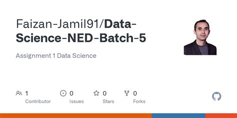 GitHub Faizan Jamil91 Data Science NED Batch 5 Assignment 1 Data Science