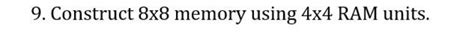 Solved Solve It Step By Step With A Clear Diagram 9 Construct 8x8