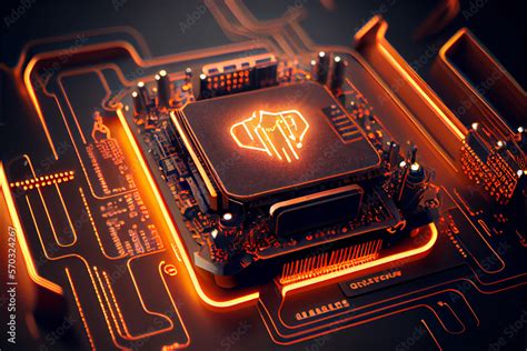 Edge Computing Processor Innovative Industry Concept Of Edge Computing Industrial Technology