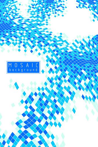밝고 아름 다운 벡터 3d 모자이크 타일 그림 제목 및 텍스트 복사 공간 레이아웃 템플릿으로 예술적 추상 배경 안내 책자 잡지 광고 배너 포스터에 대 한 사용 가능 0명에
