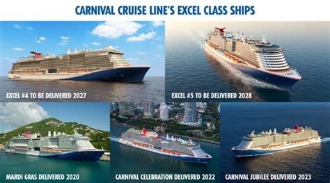 Carnival Cruise Line Has Announced Plans For A Fifth Excel Class To