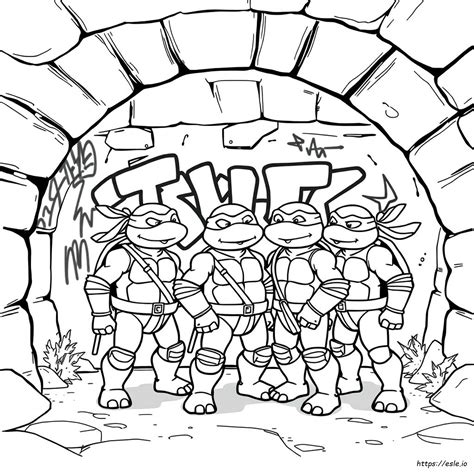 Pagini De Colorat Tmnt De Printat