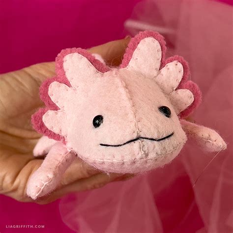 Felt Axolotl Stuffie Lia Griffith