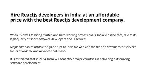 Ppt Hire Reactjs Developers In India Powerpoint Presentation Free Download Id13402561