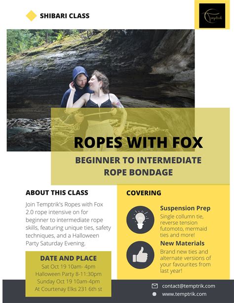 A Fox With Ropes Rope Bondage Intensive By Temptrik