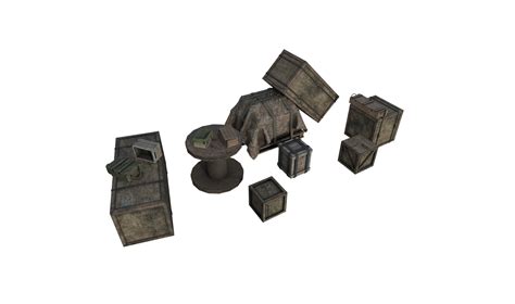 Crates Pack 1 3d Turbosquid 2094490