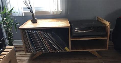 diy record player console table album on imgur
