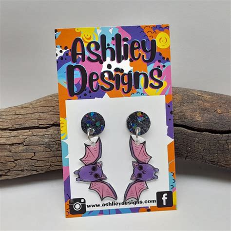 Small Bat Dangles Ashlieydesigns
