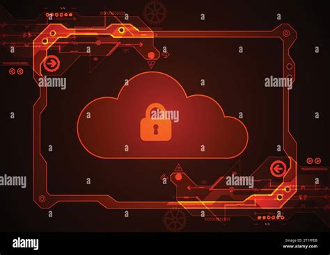 Abstract Security Cloud Technology Background Illustration Vector Stock Vector Image And Art Alamy