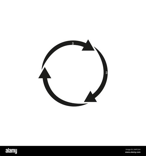 Circular Arrows Infographic For Web Design Reload Symbol Vector Illustration Stock Image