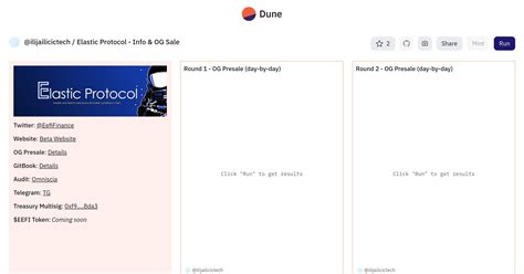 Elastic Protocol Info And Og Sale
