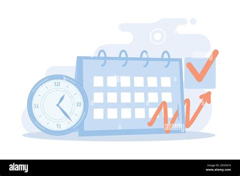 Time Management Landing Page Template Big Paper Schedule Monthly
