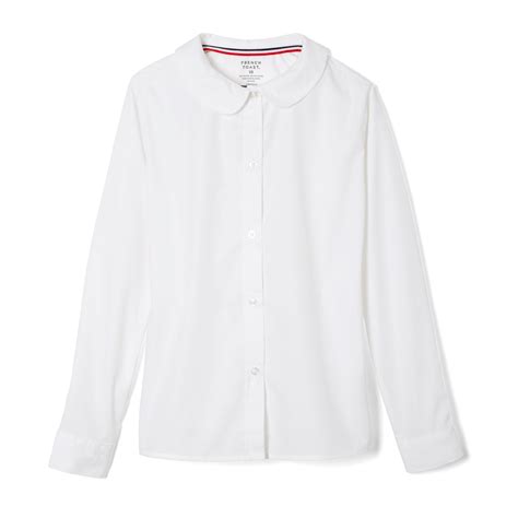 Girls Round Collar Dress Shirt Uniforme