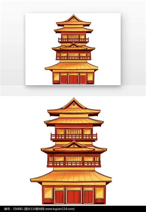 国潮唐朝高楼建筑 图片114