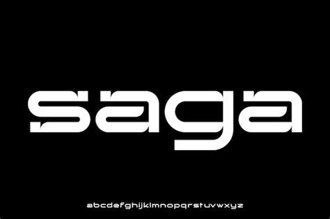 현대적인 와이드 그로테스크 디스플레이 글꼴 벡터 일러스트 레이 션 프리미엄 벡터