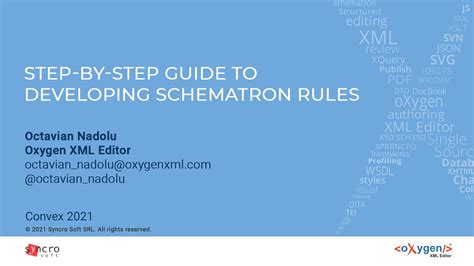 Step By Step Guide To Developing Schematron Rules Convex 2021 Youtube