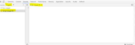 Javascript What Is The Use Of Snippets Tab In Chrome Browser Stack Overflow