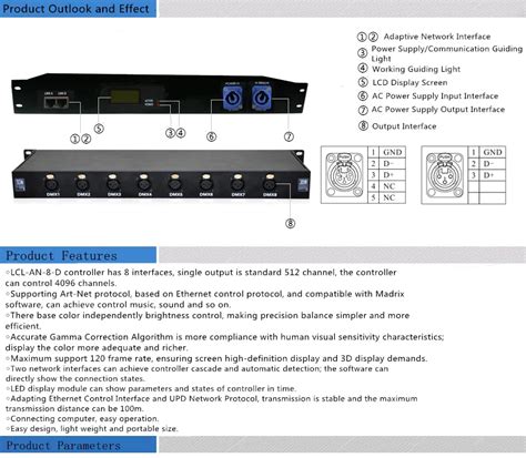 Dmx 8 Universe Artnet Controller Dmx512 Led Falling Star Light