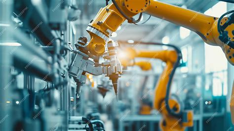 Premium Ai Image Generative Ai Manager Engineer Check And Control Automation Robot Arms