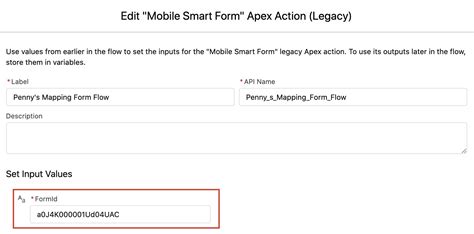 How To Deploy Smart Forms Using Salesforce Flow Hardcoded Smart Form Id Smart Forms Portal
