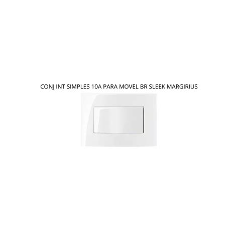 Loja Megaluz Materiais Elétricos Hidráulicos E Iluminação Conjunto Interruptor Simples Branco