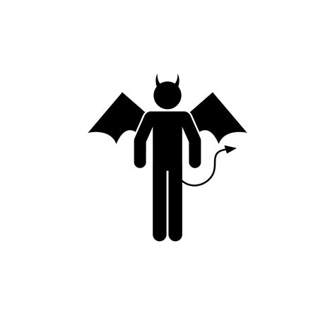 Devil Demon Vector Icon Illustration 23246320 Vector Art At Vecteezy