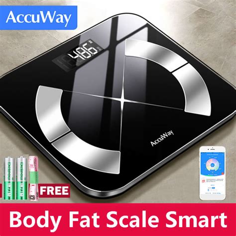 AccuWay Human Body Composite Intelligent Body Fat Scale Bluetooth Wireless Weight Bathroom Scale
