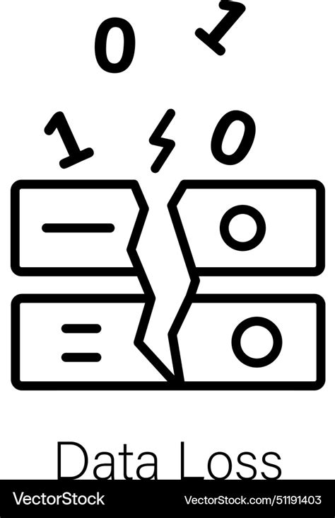 Data Loss Royalty Free Vector Image Vectorstock