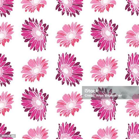 귀여운 핑크 데이지 흰색 배경에 고립입니다 디자인 포스터 인사말 카드 사진 앨범 배너 축제 장식 요소 식물 벡터 일러스트 레이 션입니다 0명에 대한 스톡 벡터 아트 및 기타