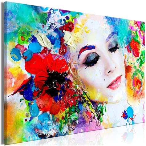 Red Barrel Studio® Colorful Thoughts Wide Wrapped Canvas Painting