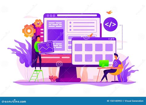 Web Development Concept Vector Illustration Stock Vector Illustration