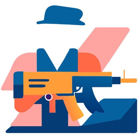Machine Gun Icon Premium Vector