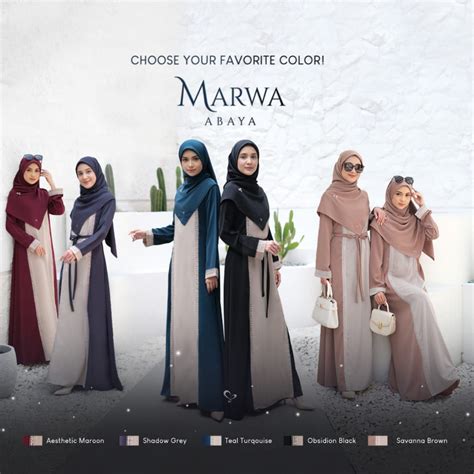 Jual Marwa Abaya Luxury By Salvina Hijab Original Shopee Indonesia