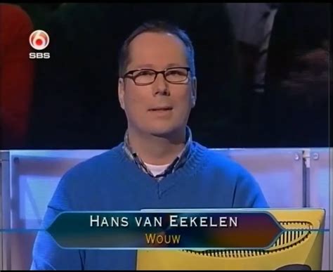 Hans Van Eekelen Who Wants To Be A Millionaire Wiki Fandom