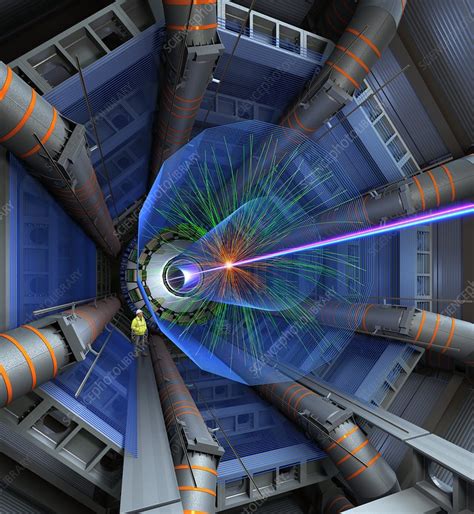 Atlas Particle Collision Simulation Stock Image C0238625 Science Photo Library