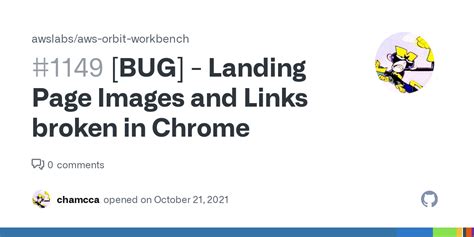 Bug Landing Page Images And Links Broken In Chrome · Issue 1149 · Awslabsaws Orbit