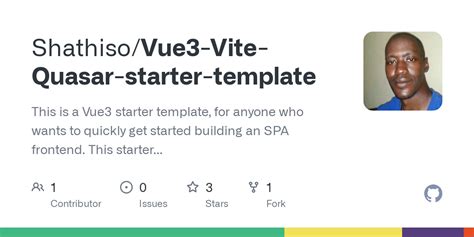Github Shathiso Vue Vite Quasar Starter Template This Is A Vue