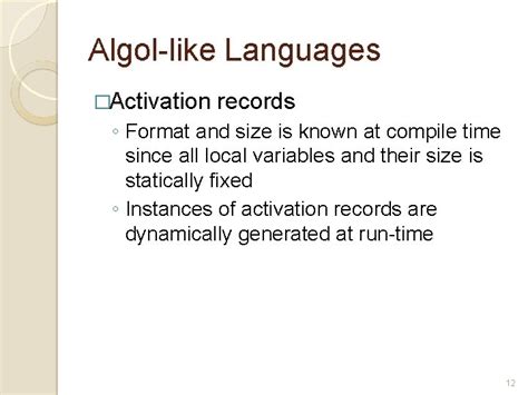 6 Implementation Of Blockstructured Languages Programming Languages Design