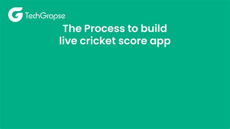 Steps To Build Live Cricket Score App