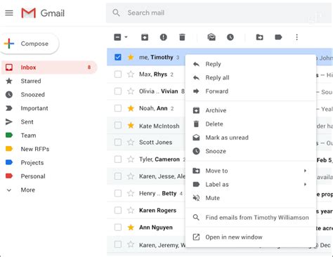 The New Right Click Context Menu For Gmail Introduces Useful Options