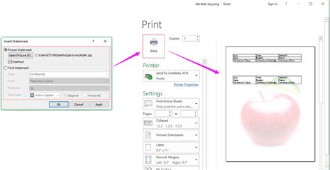 How To Insert A Printable Background Image In Excel